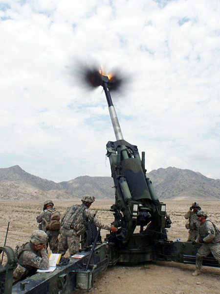 Artillerymen blast insurgents in support of TF Iron Grey - Clarksville ...