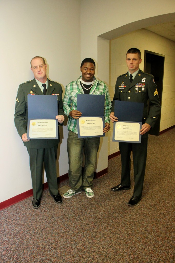 Anderson, Dillard, and Hartbarger with their Mayor Certificates ...