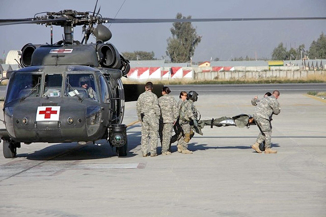 Soldiers in Company C DUSTOFF, Task Force Phoenix, 10th Combat Aviation ...