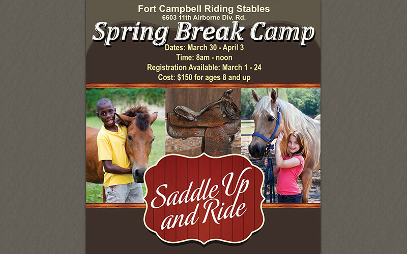 Fort Campbell Riding Stables to hold Spring Break Horse Camp ...