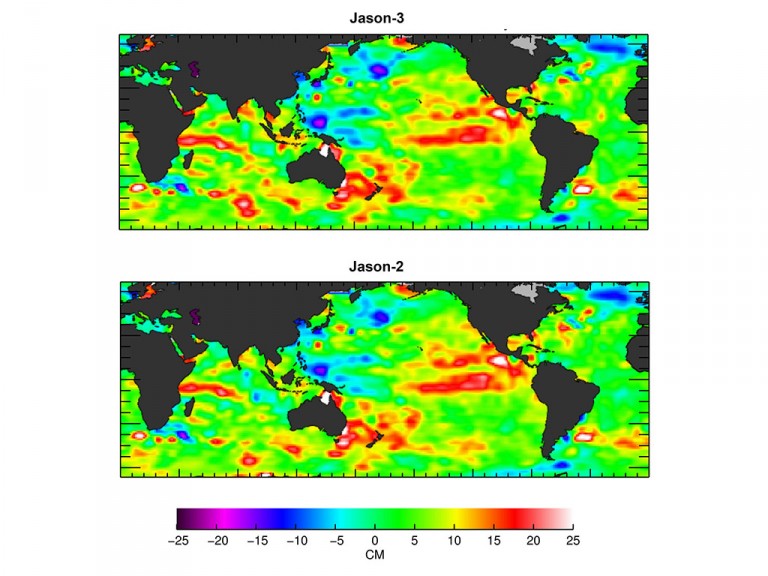 NASA announces Jason-3 Satellite creates it's first Global Ocean Map ...