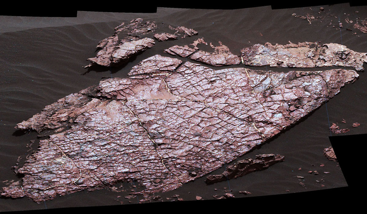 NASA's Mars Curiosity Rover discovers what appears to be Mud Cracks on ...