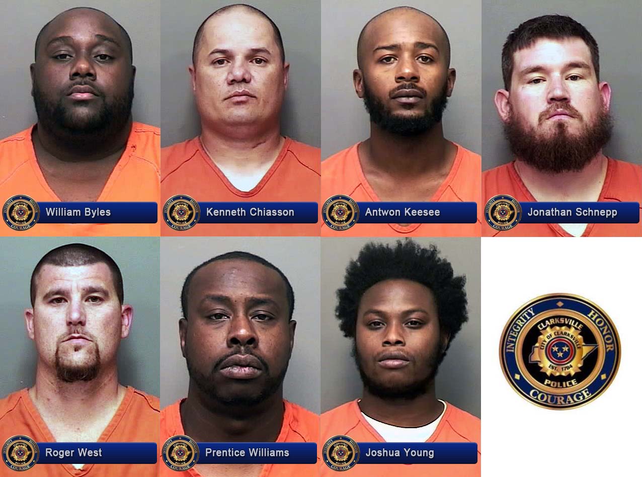 Clarksville Police Department reports Seven Men indicted for Walmart ...