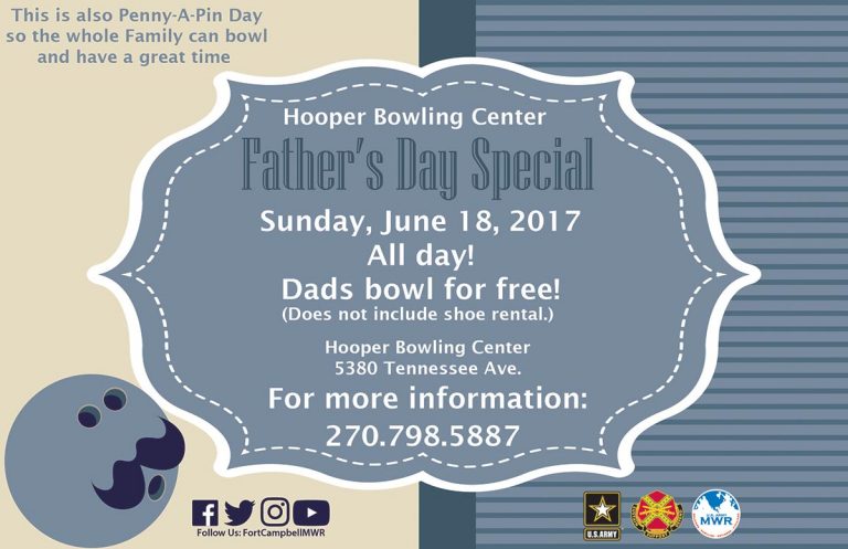 Come out for Father’s Day Bowling at Fort Campbell's Hooper Bowling ...