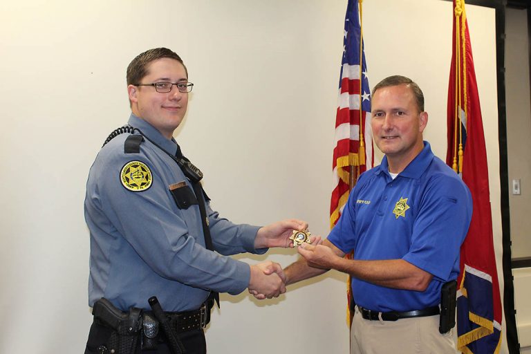Montgomery County Sheriff Sheriff John Fuson congratulates Bruce ...