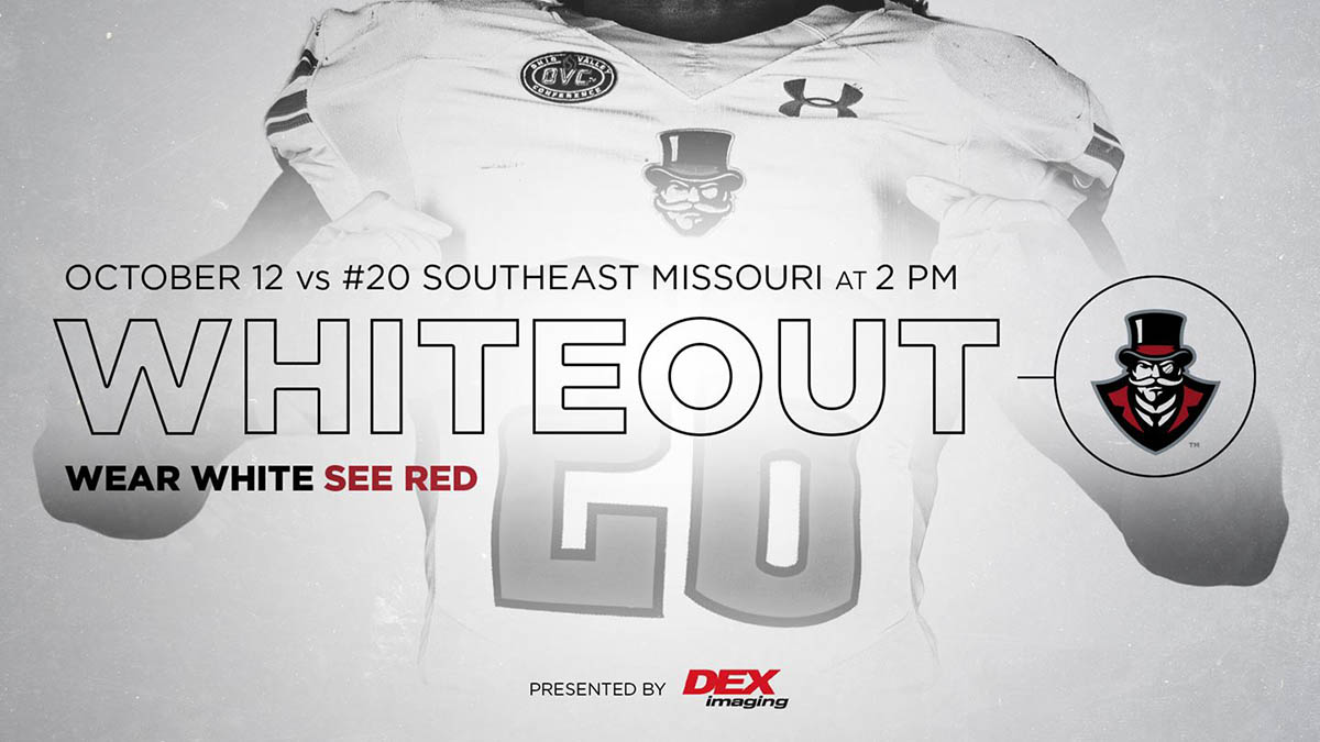 APSU Football hosts #20 Southeast Missouri at Fortera Stadium, Saturday ...