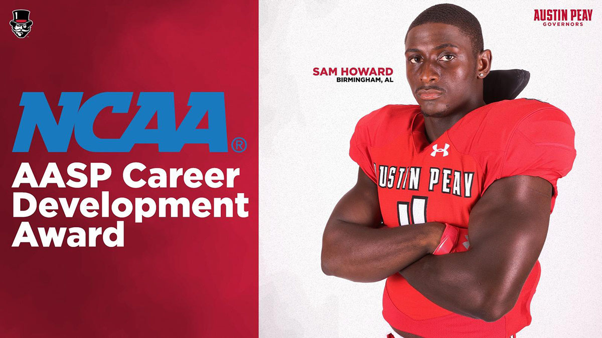 Austin Peay State University Football's Sam Howard receives AASP Career ...