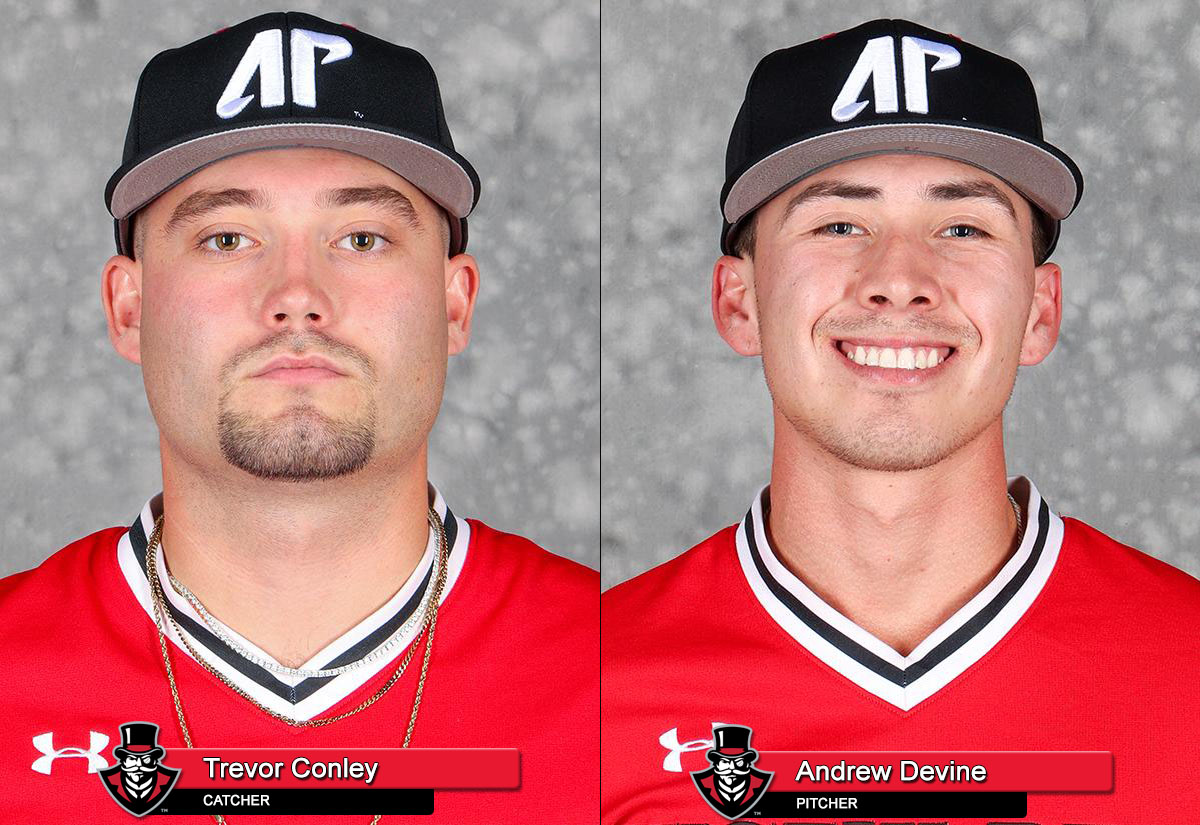 APSU Baseball's Trevor Conley, Andrew Devine Sweep Atlantic Sun ...
