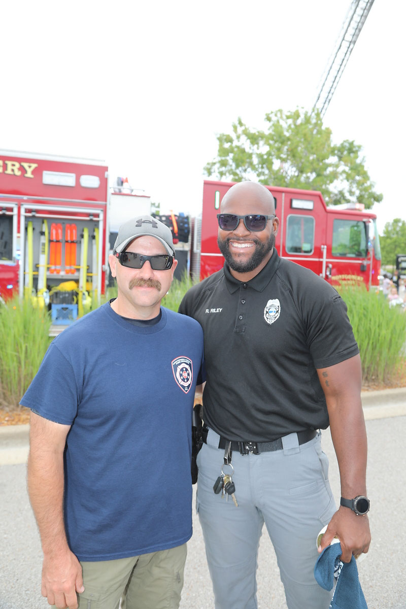 Montgomery County Fire's Josh Swaffer and CPD's Robert Riley ...